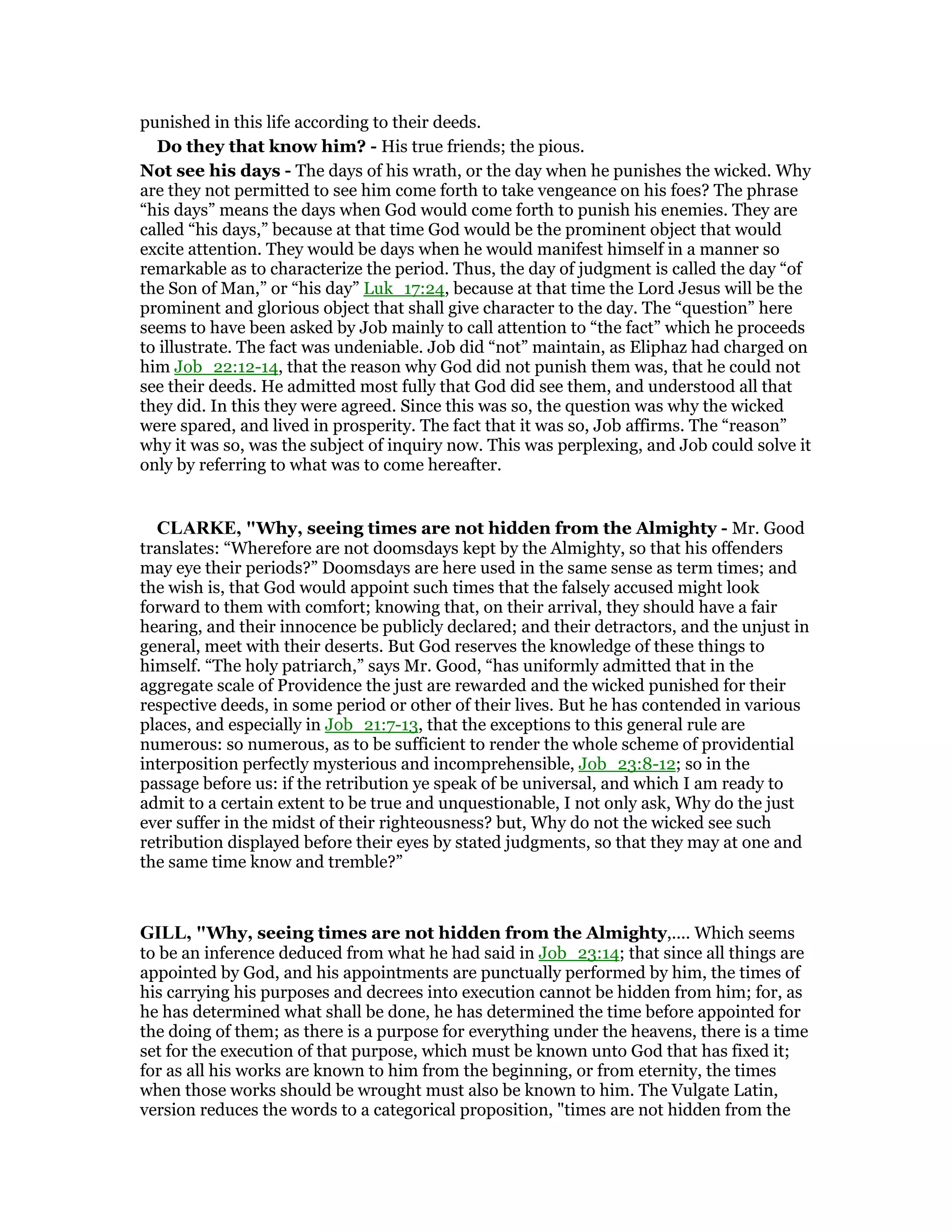 Job 24 commentary | PDF
