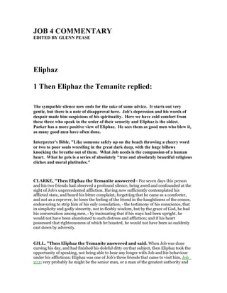 Job 4 commentary | PDF