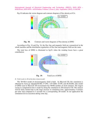 Design and simulation analysis of outer stator inner rotor DFIG by 2d and 3d finite element ...