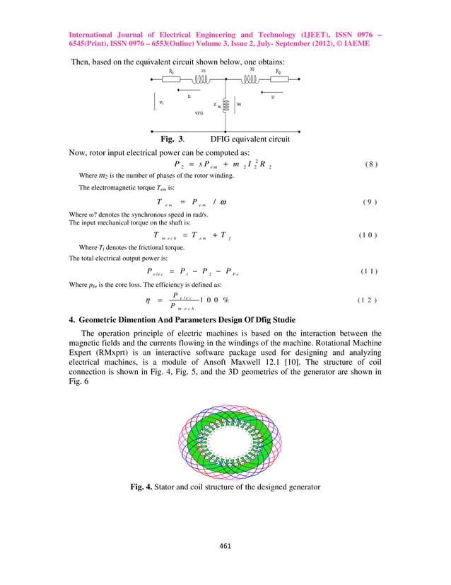 Design and simulation analysis of outer stator inner rotor DFIG by 2d and 3d finite element ...