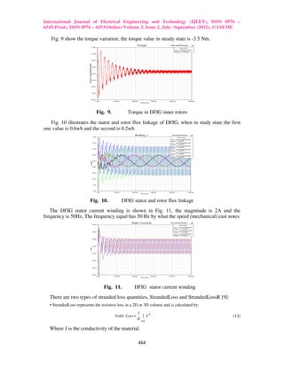 Design and simulation analysis of outer stator inner rotor DFIG by 2d and 3d finite element ...