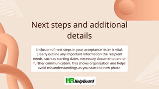 Job Acceptance Letter, Acceptance Letter Format | PPTX