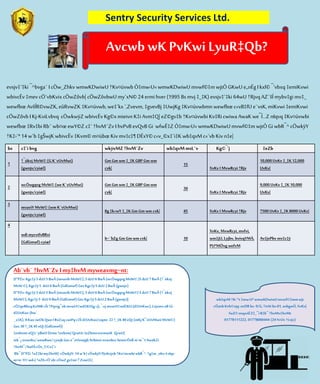 SENTRY SECURITY SERVICES LTD. | PDF