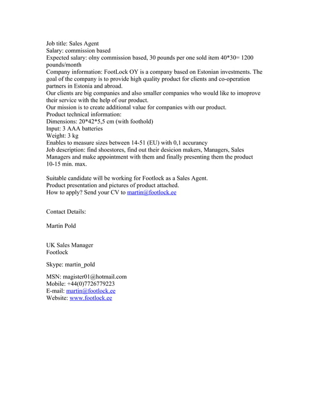 Job Advertisement | PDF