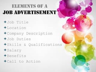 Job Advertisement | PDF