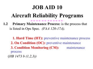Job aid10-a Aircraft Reliability Program.ppt