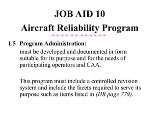 Job aid10-a Aircraft Reliability Program.ppt