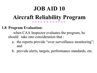 Job aid10-a Aircraft Reliability Program.ppt
