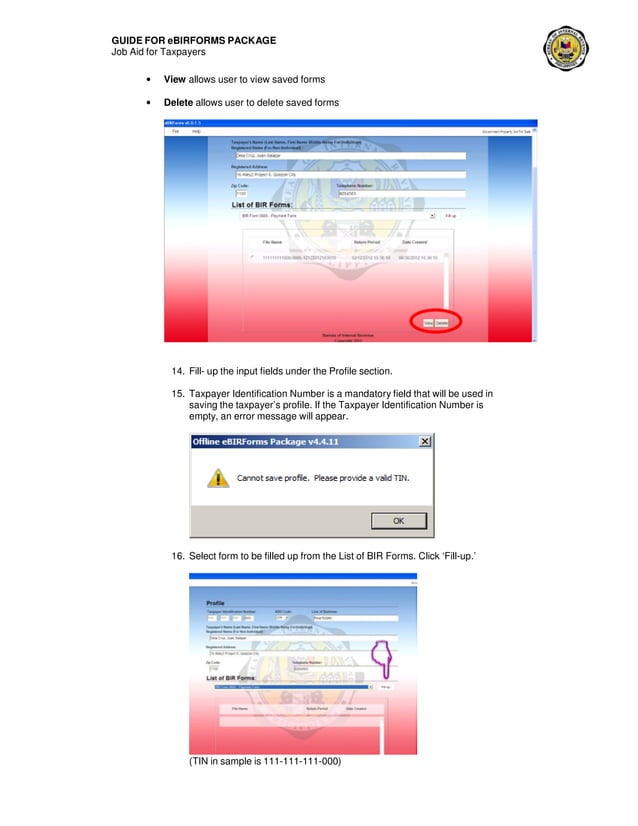 The BIR-forms package | PDF | Business Accounting & Finance | Business
