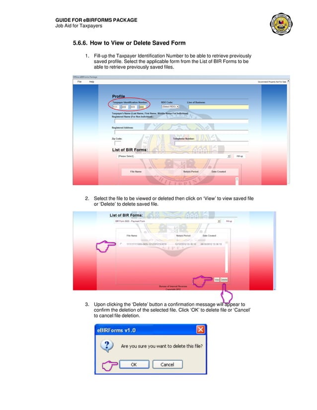 The BIR-forms package | PDF | Business Accounting & Finance | Business