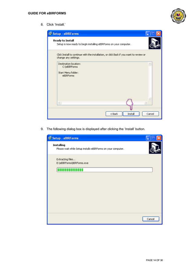 Job aid for the use of offline e bir forms package | PDF | Internet ...