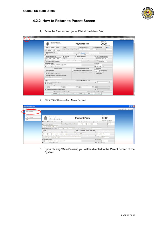 Job aid for the use of offline e bir forms package | PDF | Internet ...