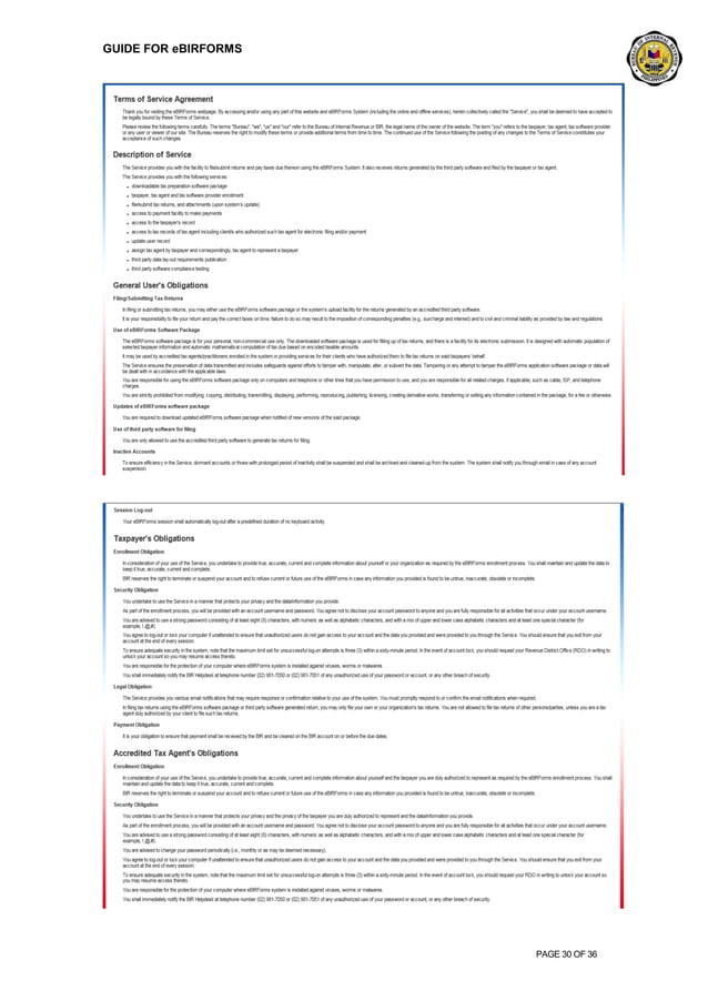 Job aid for the use of offline e bir forms package | PDF | Internet ...