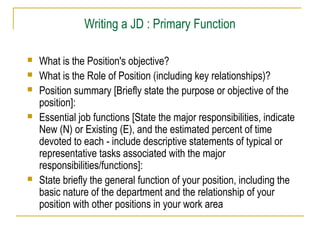 Job anaiysis common approach | PPT