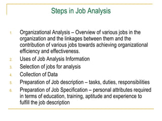 Job anaiysis common approach | PPT