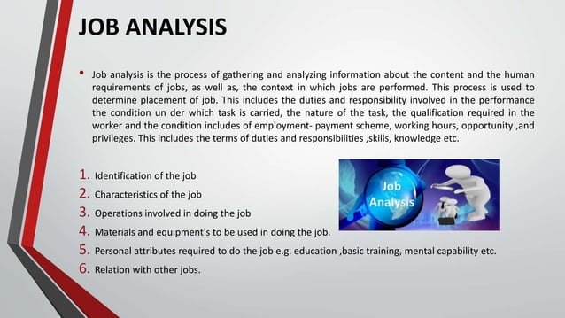 Job Analysis | PPT