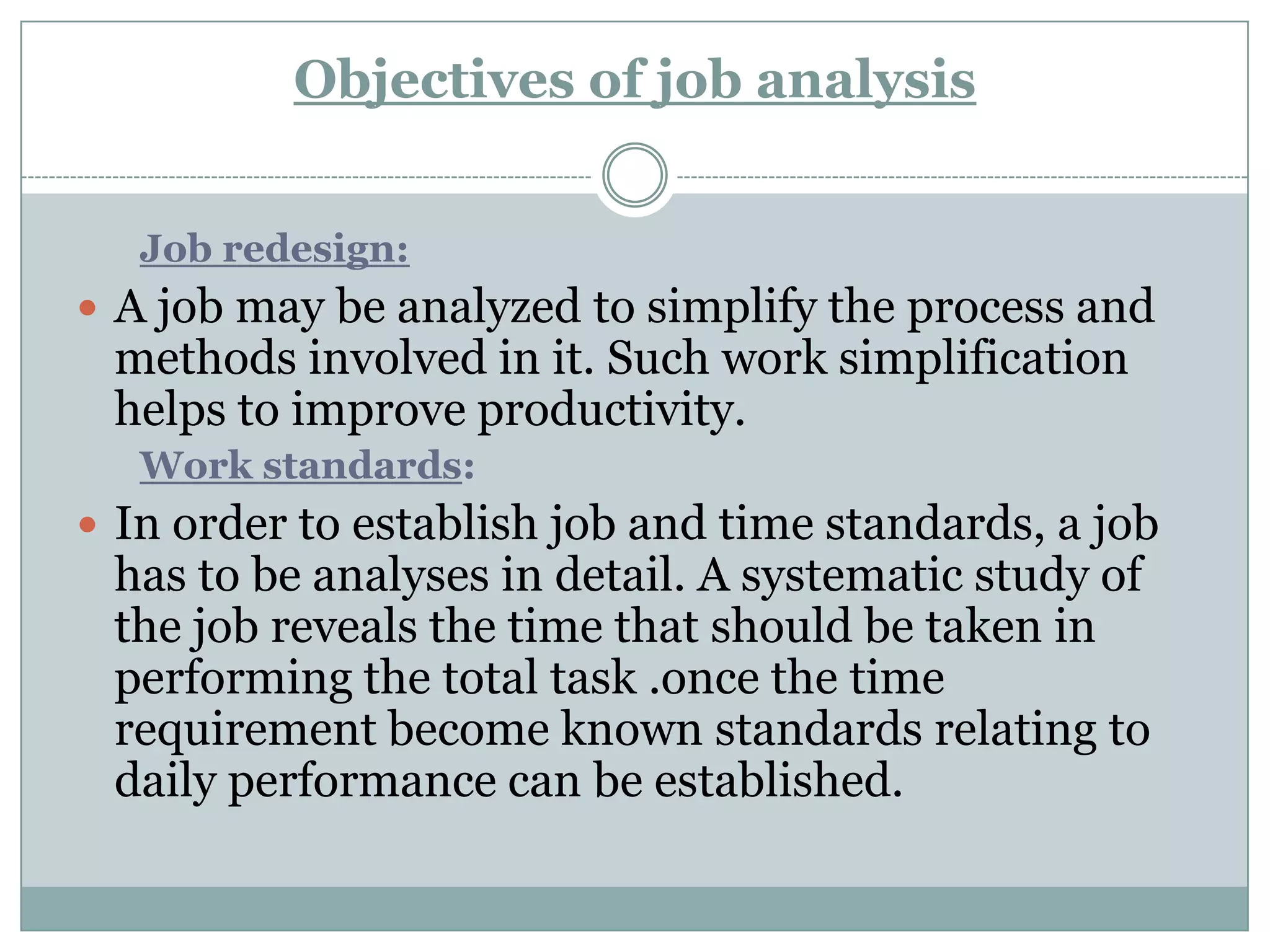 Job analysis | PPT