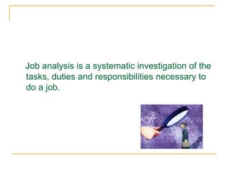 Job analysis | PPT