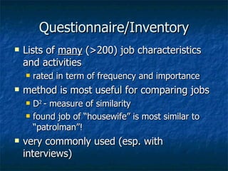 Job Analysis | PPT