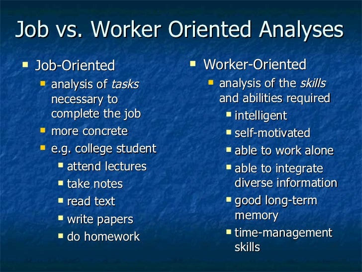 Job Analysis job-analysis