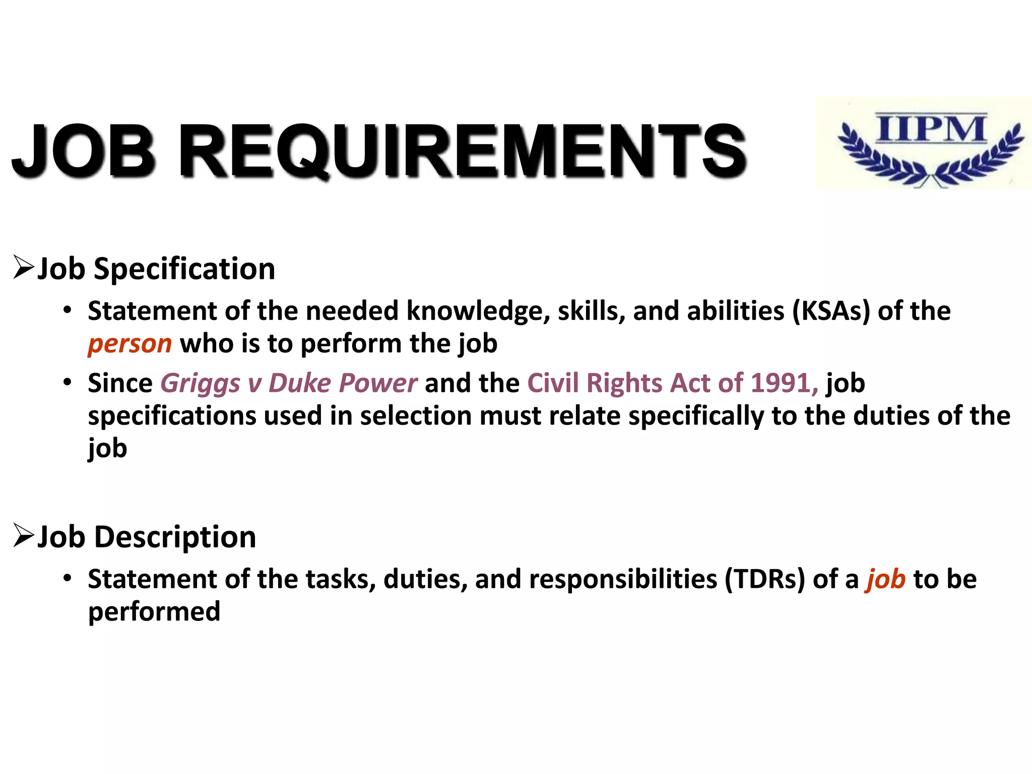 Job analysis HRM | PPTX
