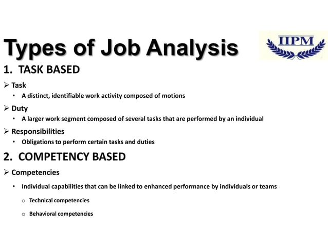 Job analysis HRM | PPTX