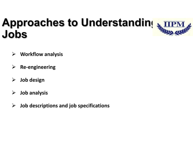 Job analysis HRM | PPTX