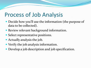 Job Analysis | PPT