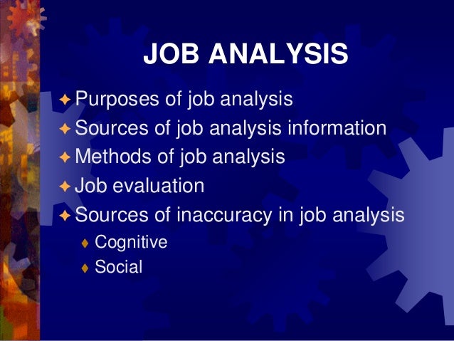 Job Analysis Quotes