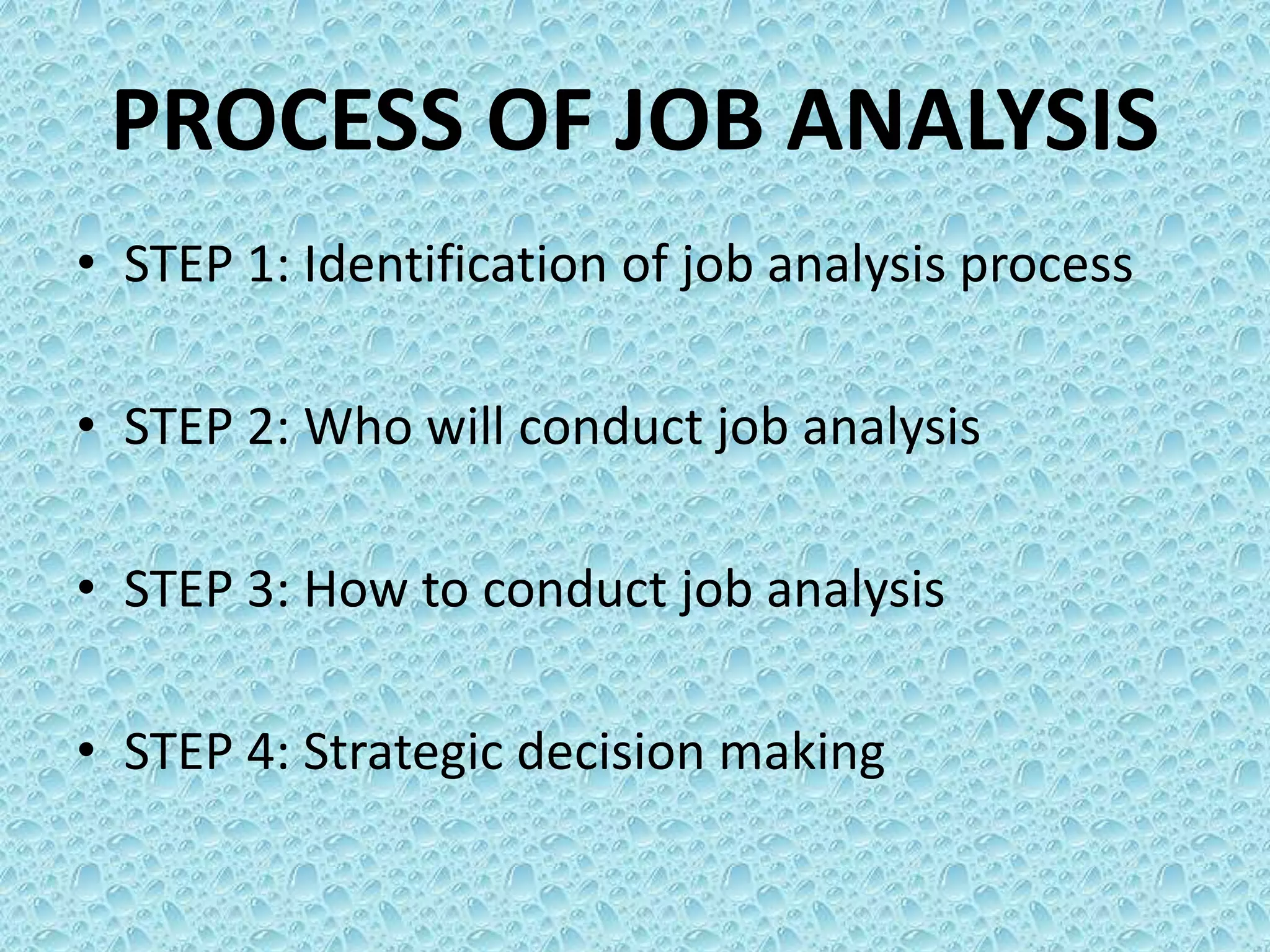 Job Analysis | PPT