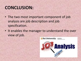 Job Analysis | PPTX
