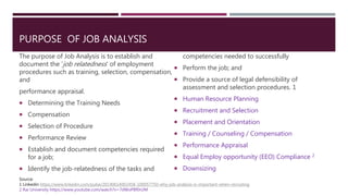 Job Analysis | PPTX | Resume Writing and Advice | Job Search