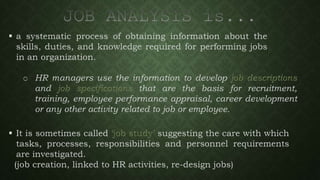 Job Analysis- PowerPoint Presentation | PPTX