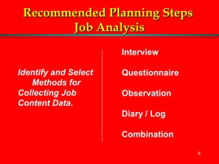 Job analysis | PPT