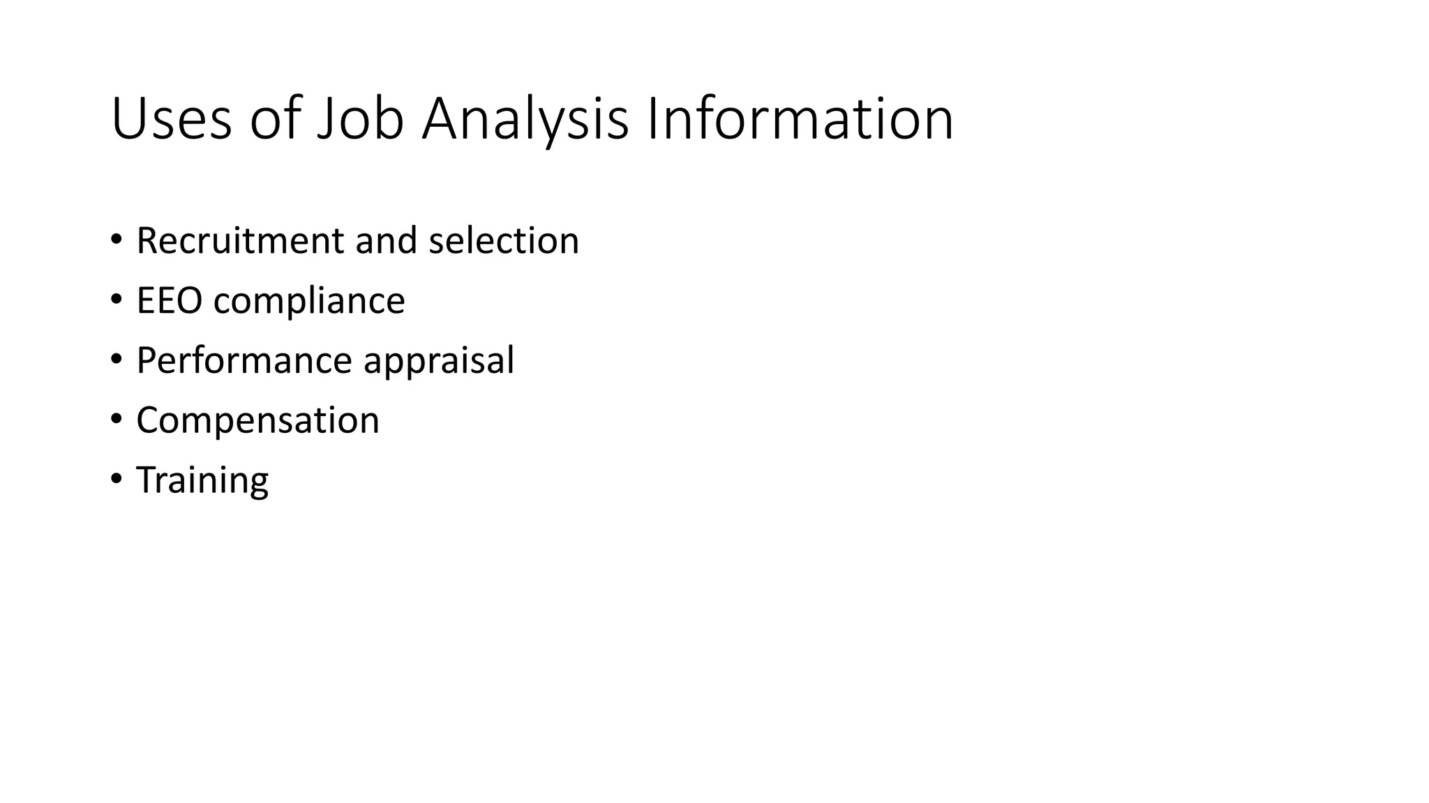 Job analysis | PPT