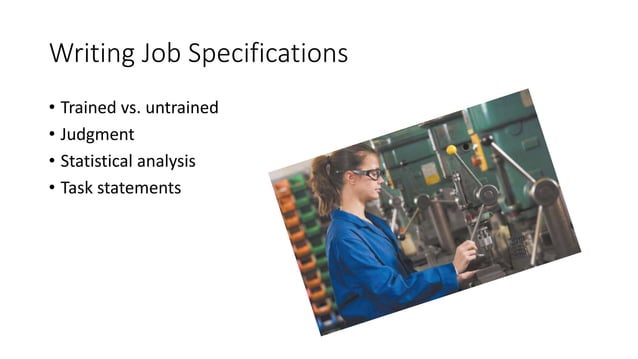 Job analysis | PPT