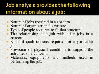 Job analysis | PPTX