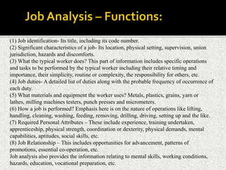 Job analysis | PPTX