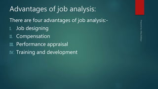 Job analysis | PPTX