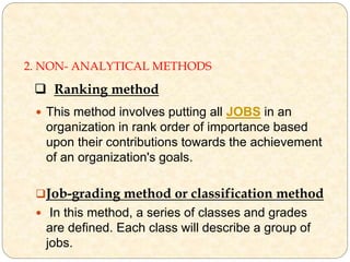 JOB ANALYSIS ppt for management students | PPTX