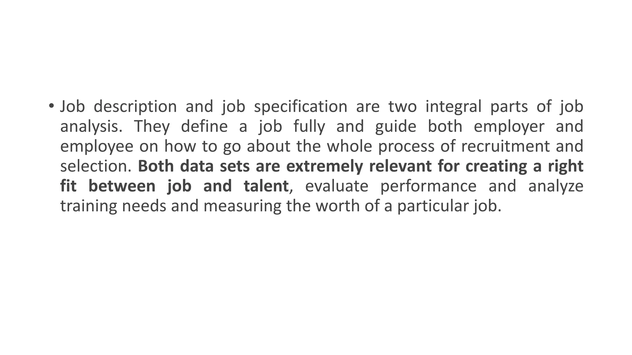 Job Analysis.pptx human resources management | PPTX