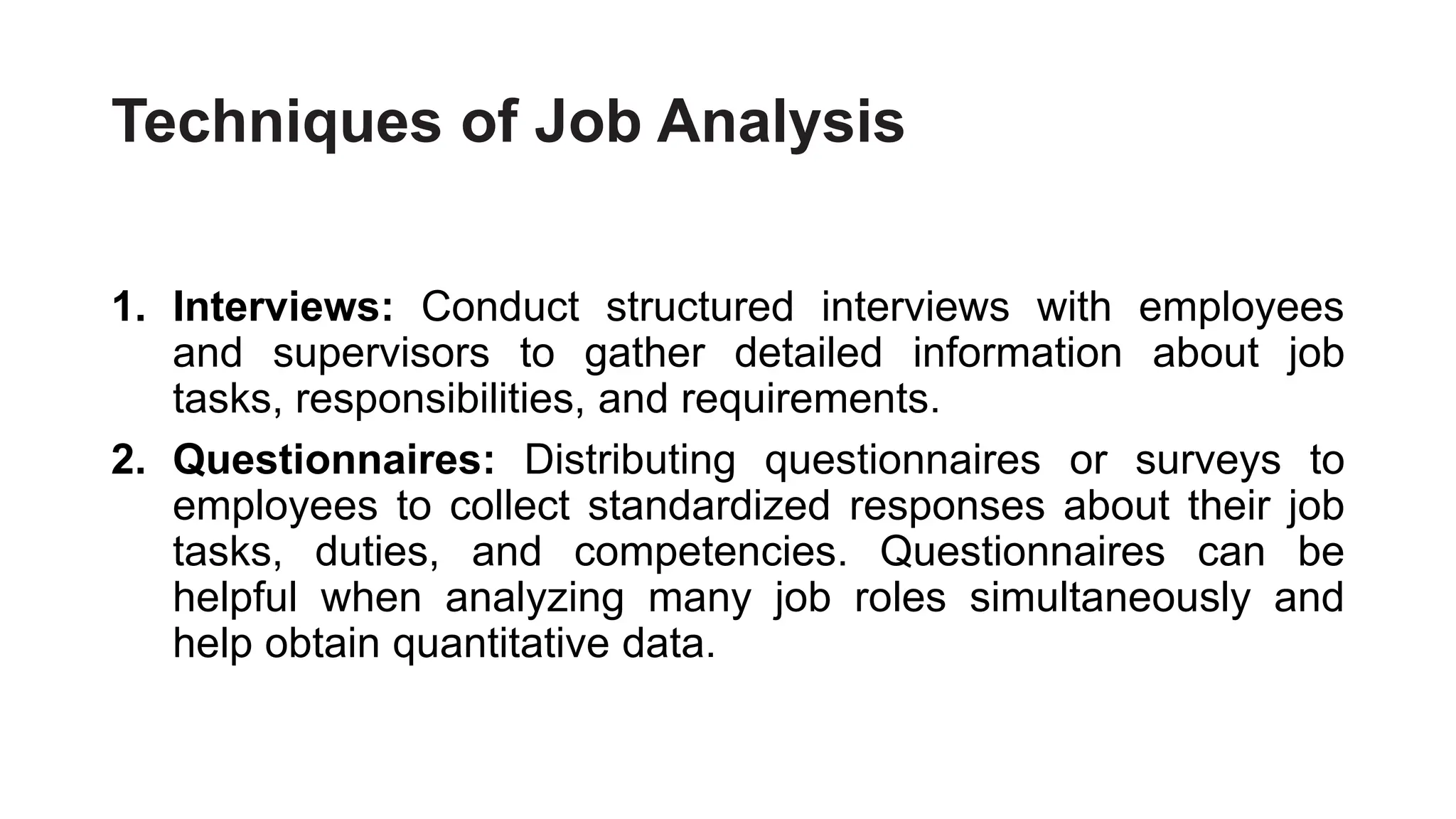 Job Analysis.pptx human resources management | PPTX