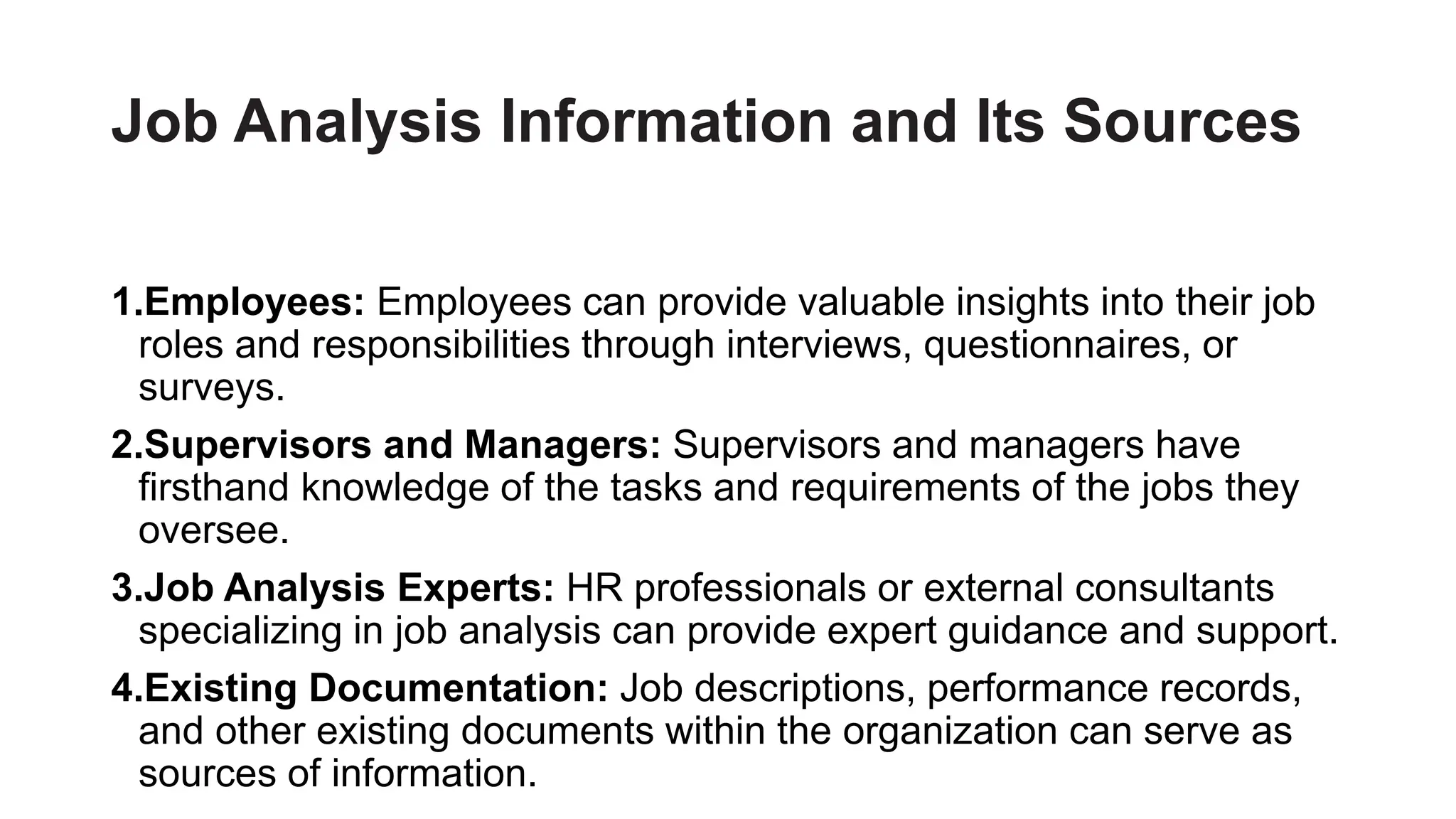 Job Analysis.pptx human resources management | PPTX