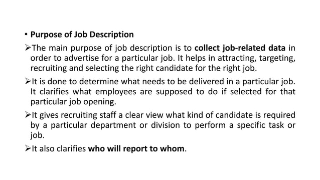 Job Analysis.pptx human resources management | PPTX