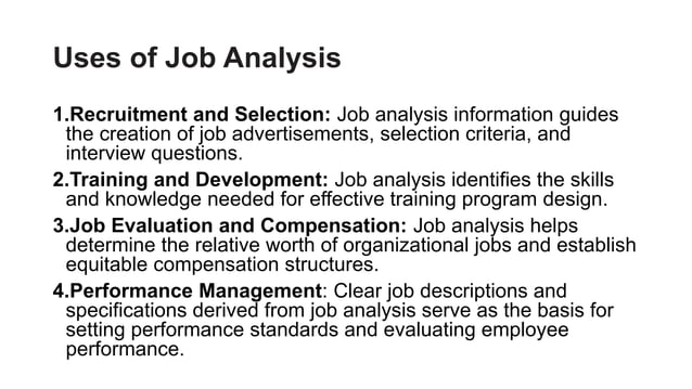 Job Analysis.pptx human resources management | PPTX
