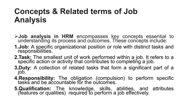 Job Analysis.pptx human resources management | PPTX