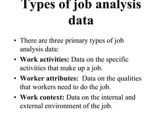 Job analysis in Human resources management | PPT