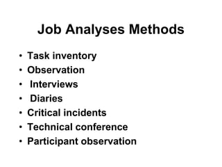 Job analysis in Human resources management | PPT