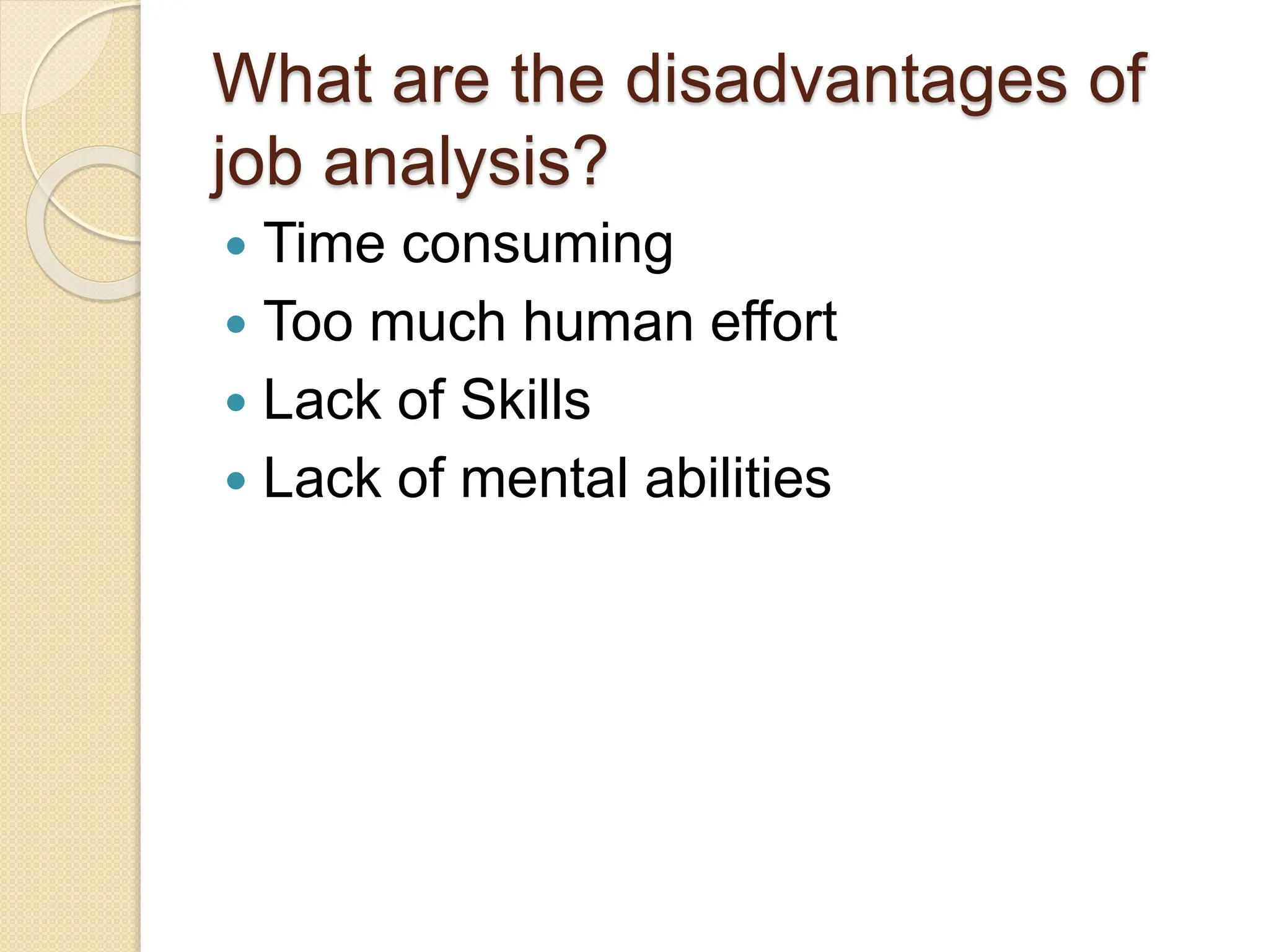 Job Analysis presentation in human resource management | PPT