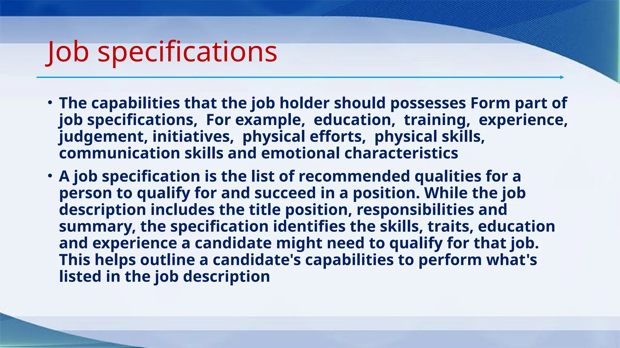 Job analysis and design, job description and job specification.pptx